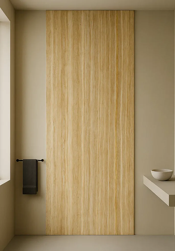 PVC Marmer Plaat Hoogglans Travertin Zand Beige